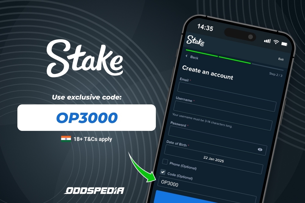 Stake IPL Bonus Code India 'OP3000': Get a 200% Bonus up to 262,248 INR